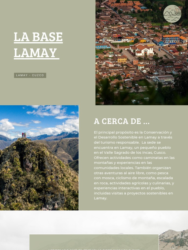 Turismo Responsable en Lamay | PDF | Imperio Inca | Alimentos