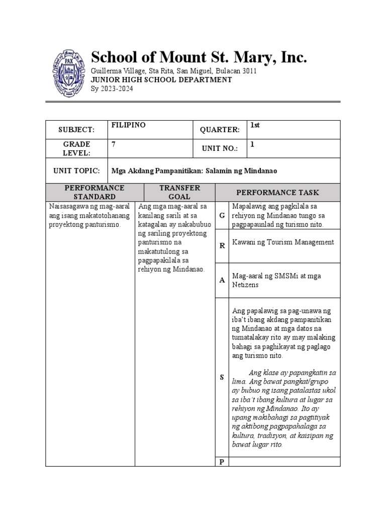 Performance Task Pr2 q1 | PDF