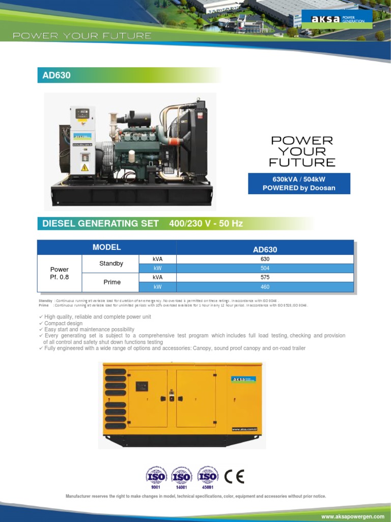 AD630 | PDF | Mains Electricity | Electric Generator