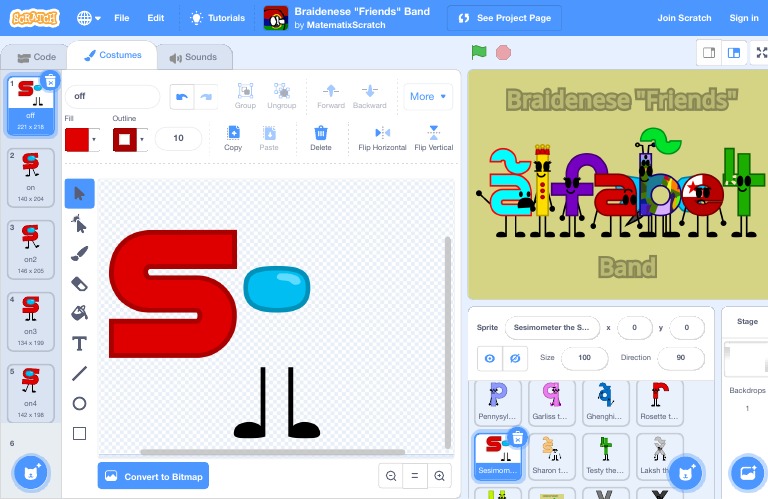 Braidenese Friends Band On Scratch 2 | PDF | Computing | Application ...