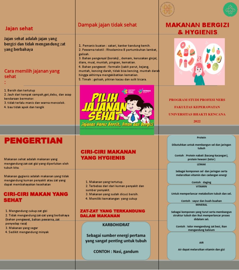 Leaflet Makanan Bergizi | PDF