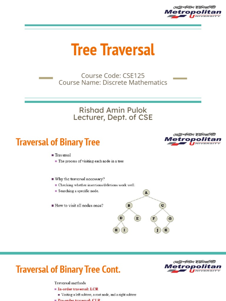 Tree Traversal | PDF Tree Traversal | PDF