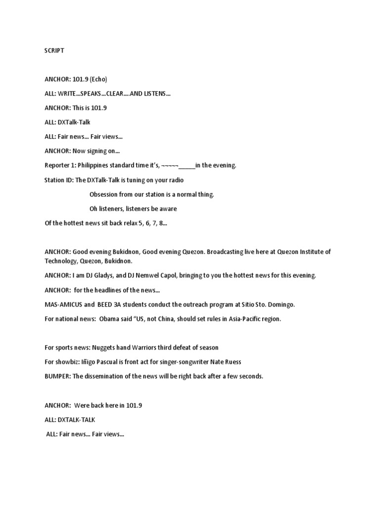 SCRIPT | PDF | National Basketball Association | National Basketball ...