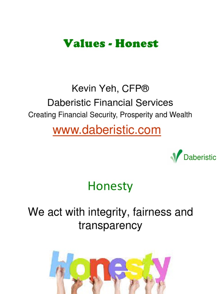 Core Value - Honest | PDF