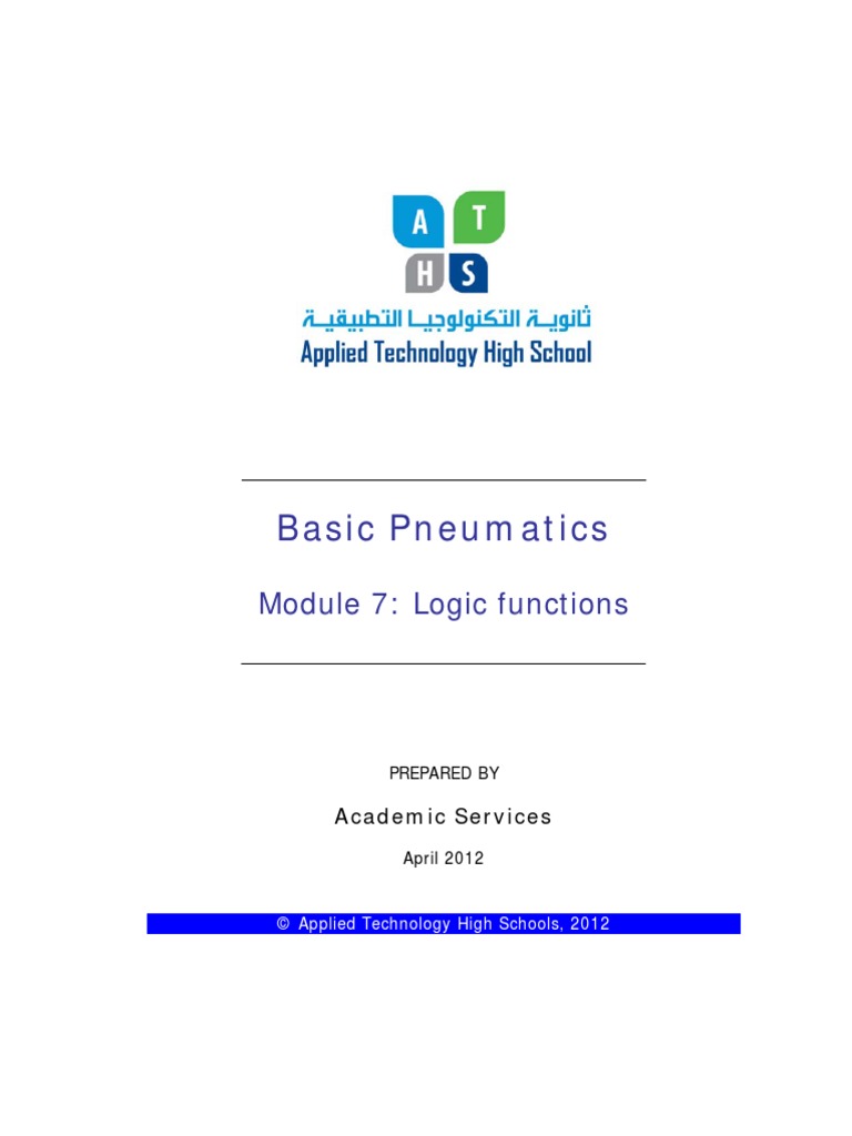 ATM1132 Basic Pneumatics Module 7 Teacher Version | PDF | Logic Gate | Valve