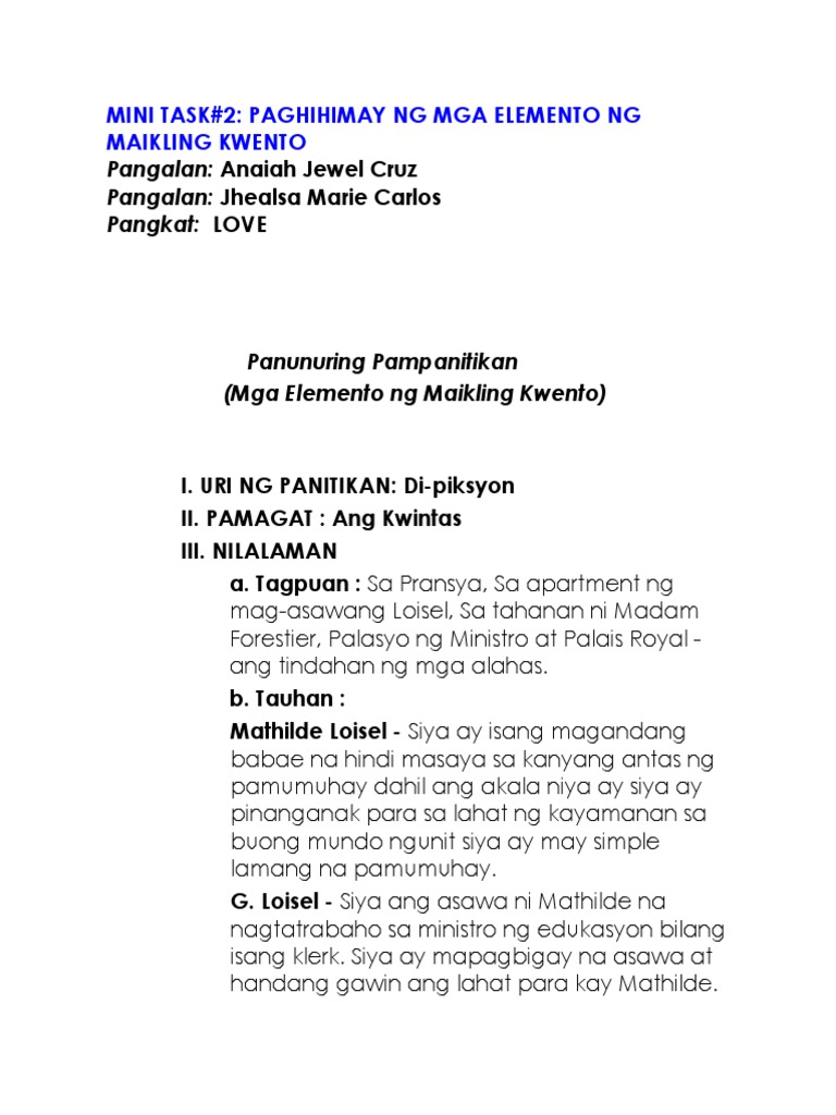 Mini Peta # 2 Elemento | PDF