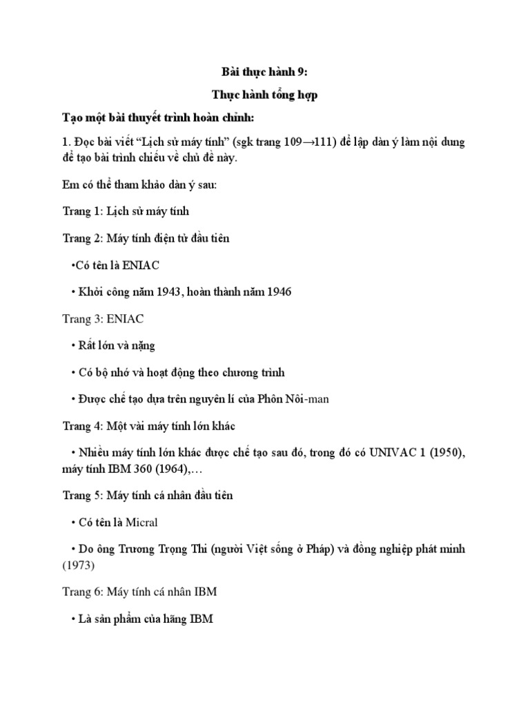 Giai Tin Hoc 9 Bai Thuc Hanh 9 Thuc Hanh Tong Hop Pdf 9990