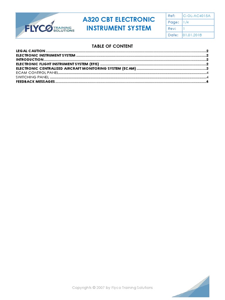Electronic Instrument System (EIS) | PDF | Equipment | Measuring Instrument