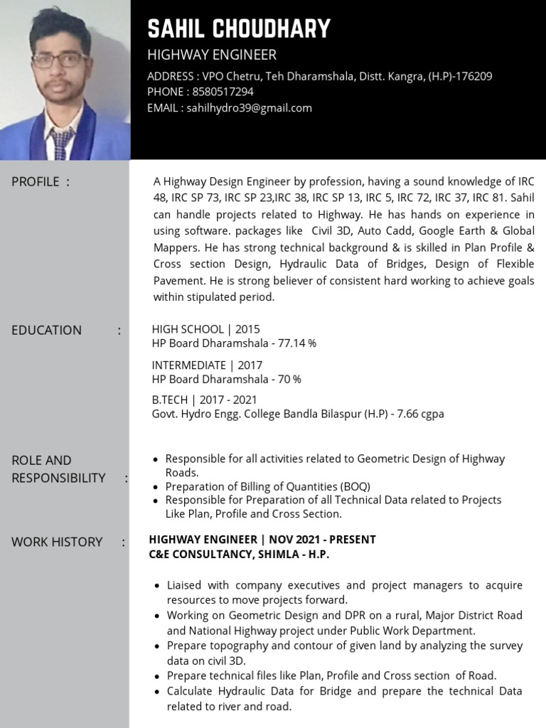 Sahil Choudhary CV | PDF