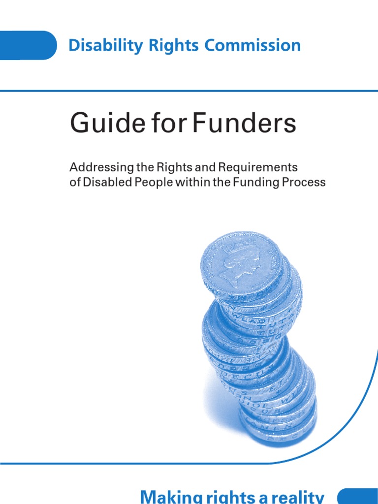 DRC Guide For Funders | PDF | Accessibility | Disability