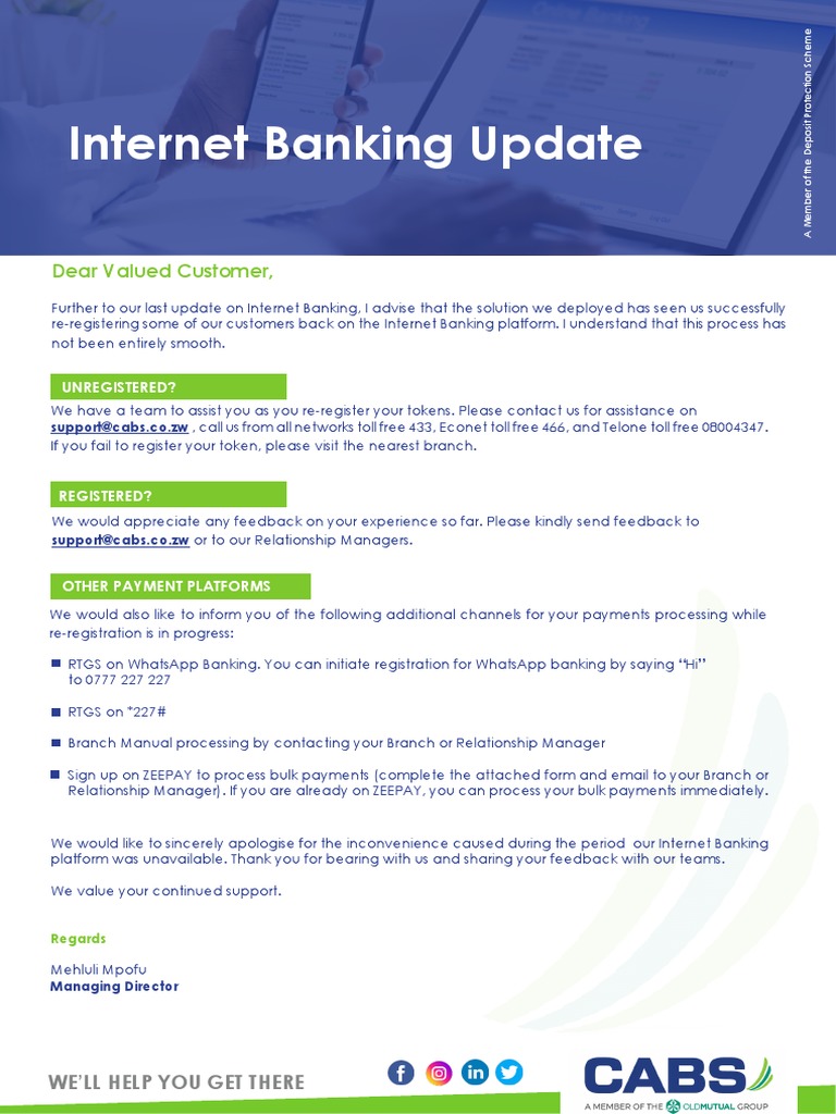 Internet Banking Communication | PDF | Computers