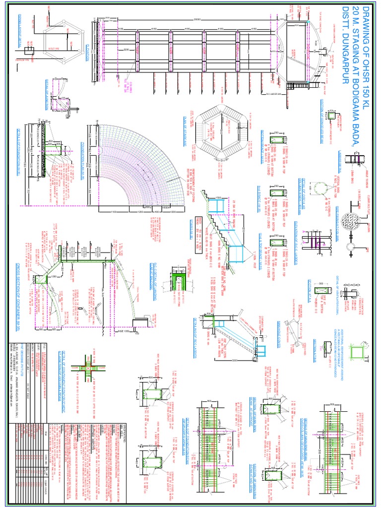 Drawing Tank 150KL 20M at Bodigama Bada, Distt. Dungarpur | PDF ...