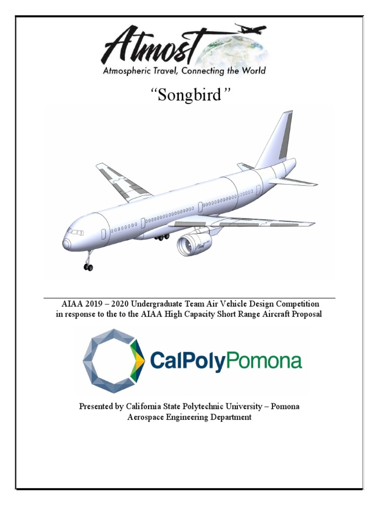 Hon-Mention-2019 2020 Aiaa Proposal Atmost | PDF | Airport | Aircraft