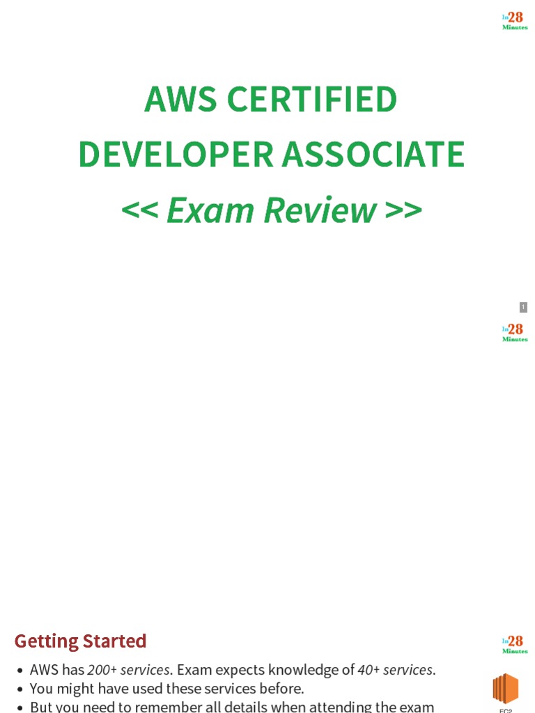 EXAMREVIEW AWSCertifiedDeveloperAssociate | PDF | Representational State Transfer | Amazon Web ...
