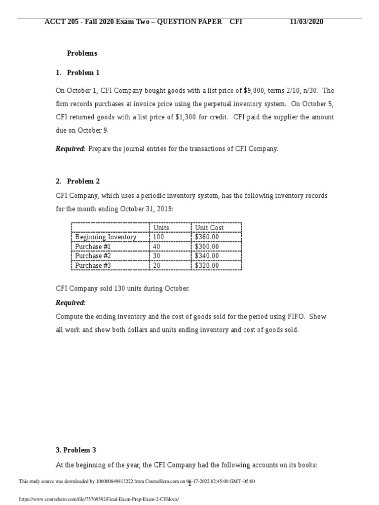 Final Exam Prep Exam 2 CFI | PDF | Depreciation | Financial Services