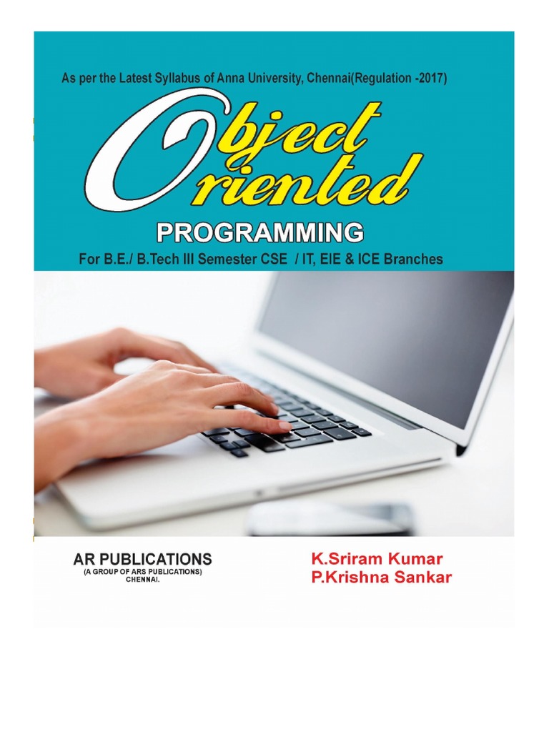 Object Oriented Programming Cs8391 Pdf Class Computer Programming Method Computer