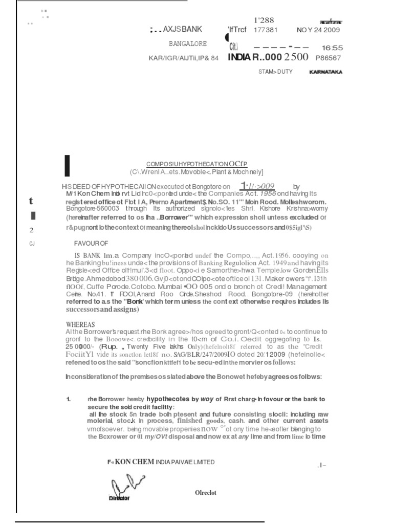 Axis Bank Loan Agreement 1 638 (3 Files Merged) | PDF