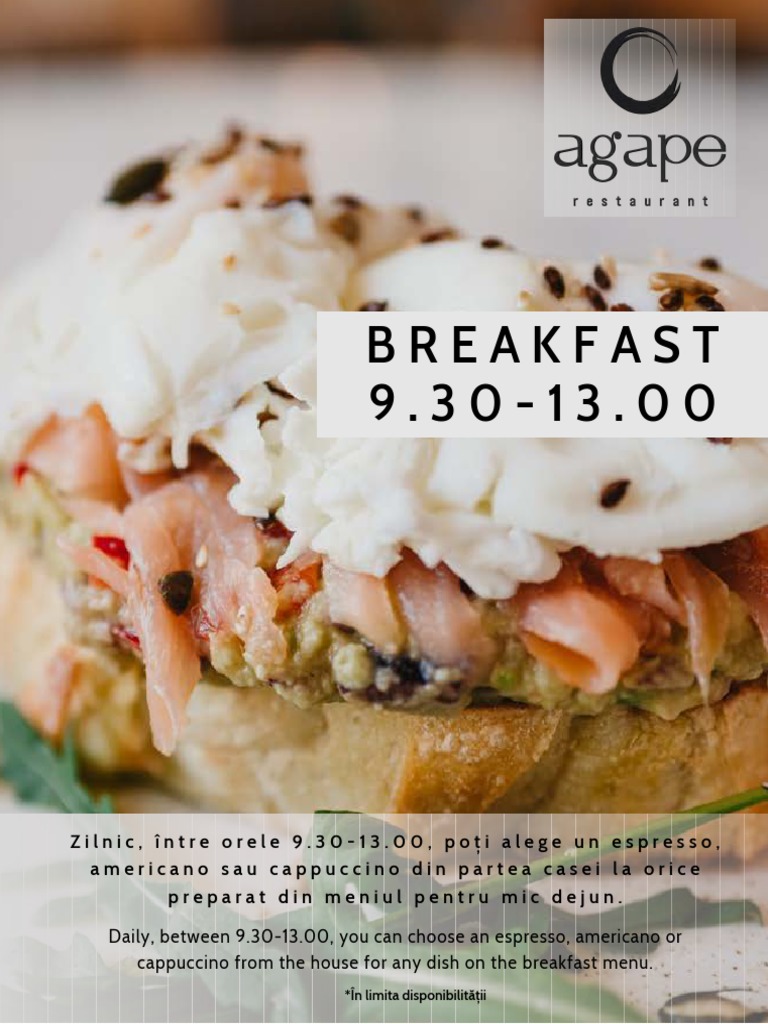 Meniu Food Agape | PDF