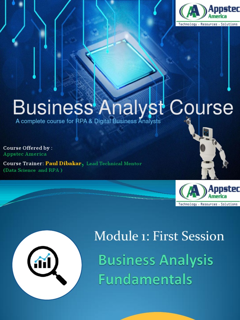 Module1 Business Analysis Fundamentals | PDF | Business Analysis | Information Technology Management