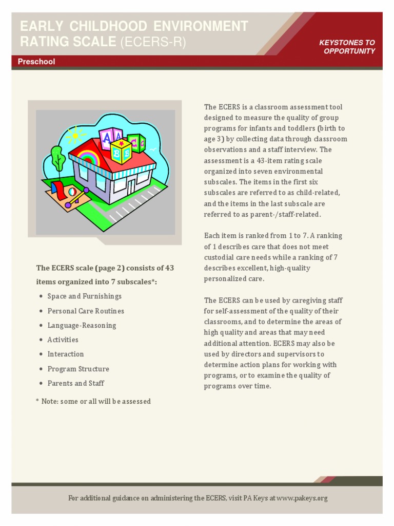 Early Childhood Environment Rating Scale (ECERS-R) | PDF | Behavioural ...