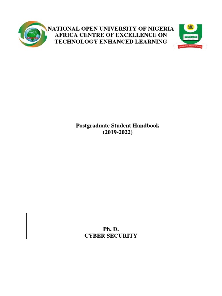 PHD CST Acetel Students Handbook Cyber Security | PDF | Computer ...
