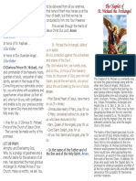 St. Michael The Archangel Chaplet Handout | PDF | Michael (Archangel) | Lord's Prayer