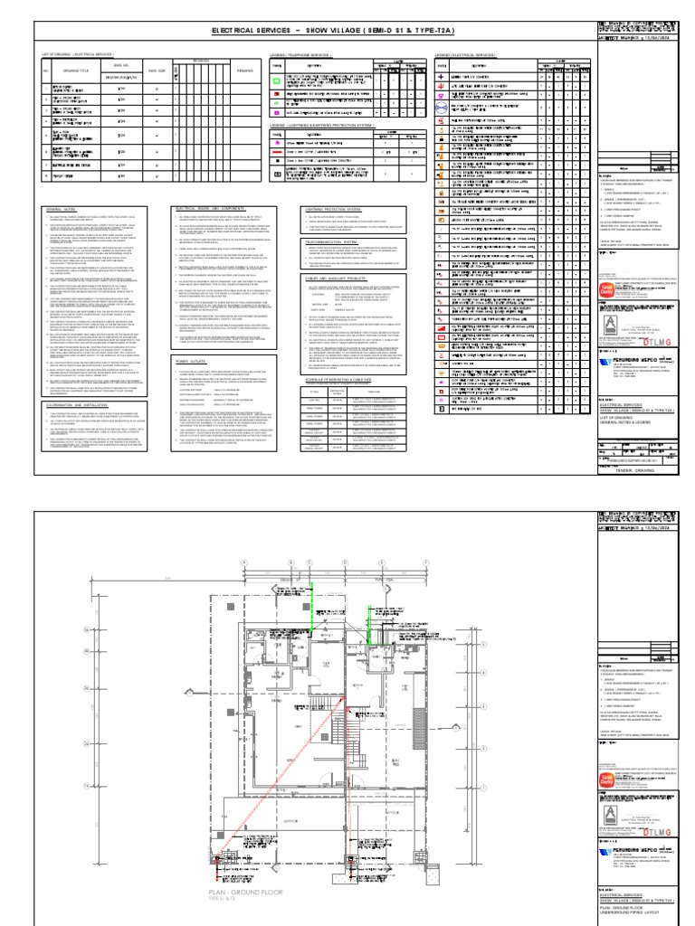 Drawing (Electrical) - Compressed | PDF | Electrical Wiring | Wire