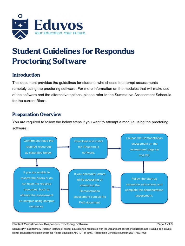 Student Guidelines For Respondus Proctoring Software | PDF | Internet | Proxy Server