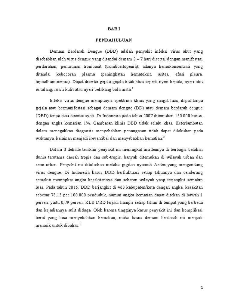 Diagnosis dan Penanganan DBD Anak | PDF