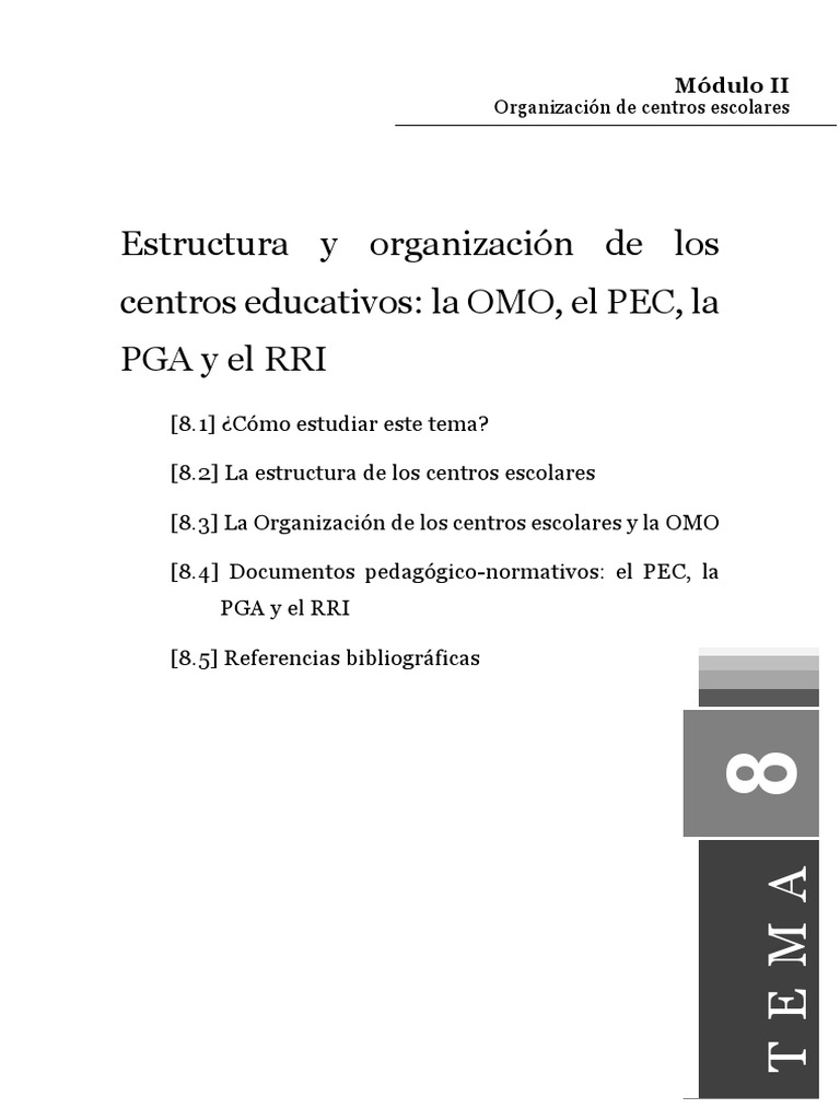 Tema8 - Legislación Educativa | PDF | Educación primaria | Plan de estudios