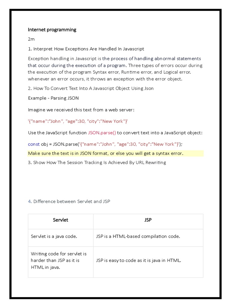 Internet Programming | PDF | Web Server | Internet & Web