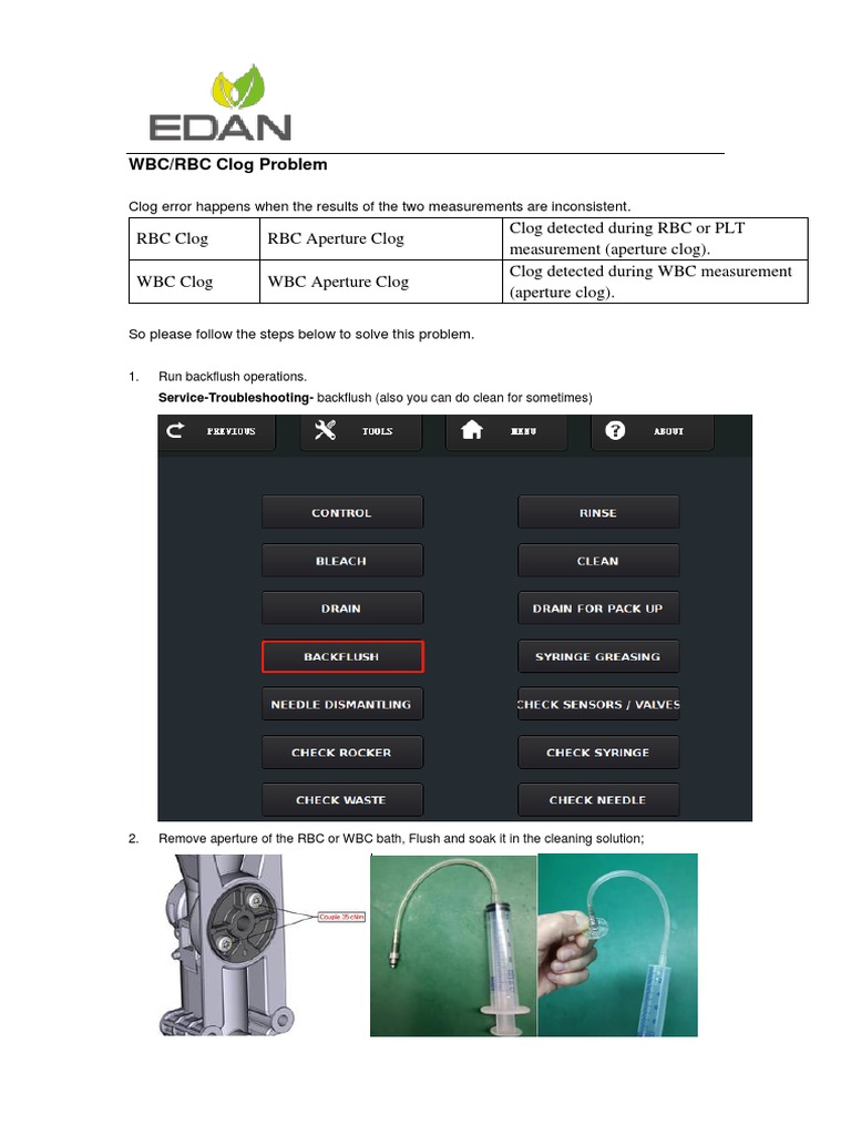 1 - H30&H50 RBC&WBC Clog | PDF | Electromagnetism | Equipment