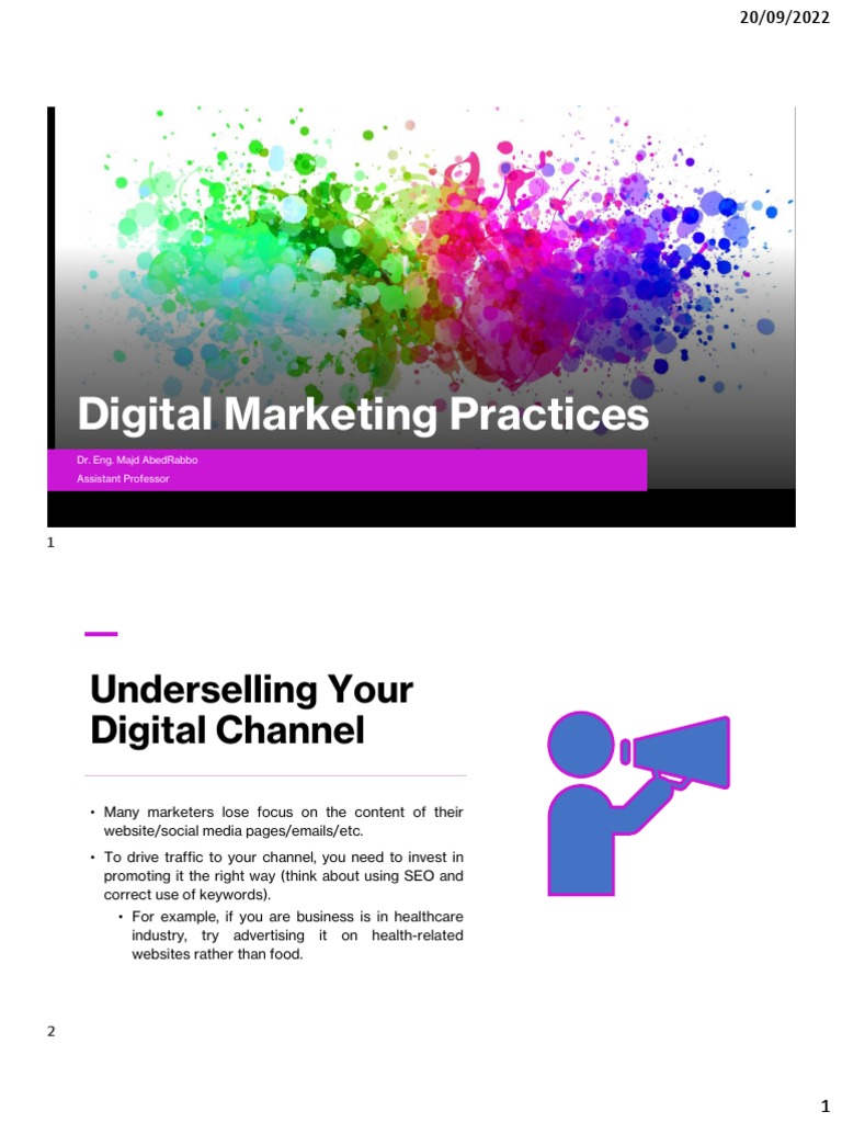 Digital Marketing Practices | PDF | Digital Marketing | Marketing