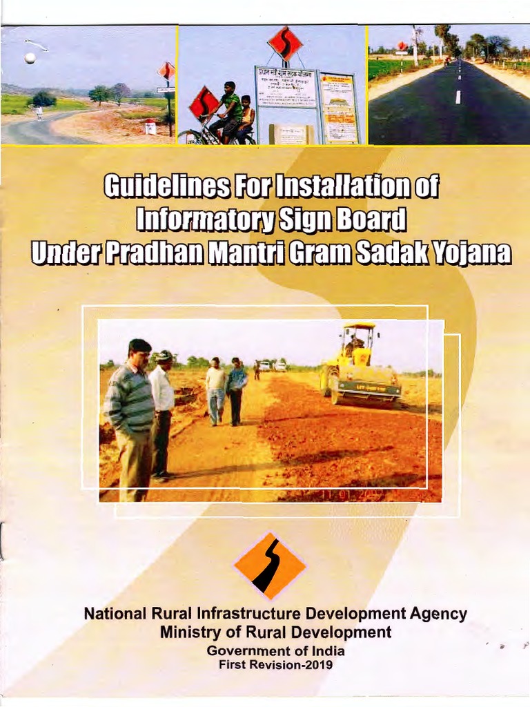 PMGSY Sign Board Specifications | PDF | Poverty Reduction | Poverty