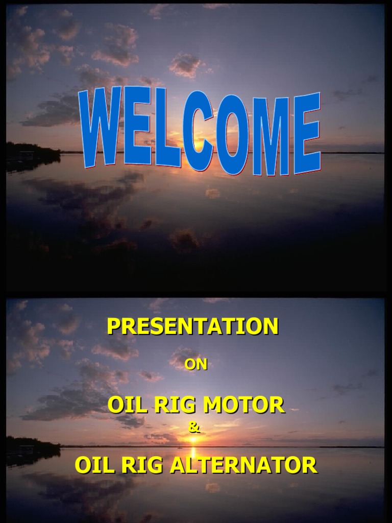 Presentation On Oil Rig Electrics - Modified | PDF | Electric Motor ...
