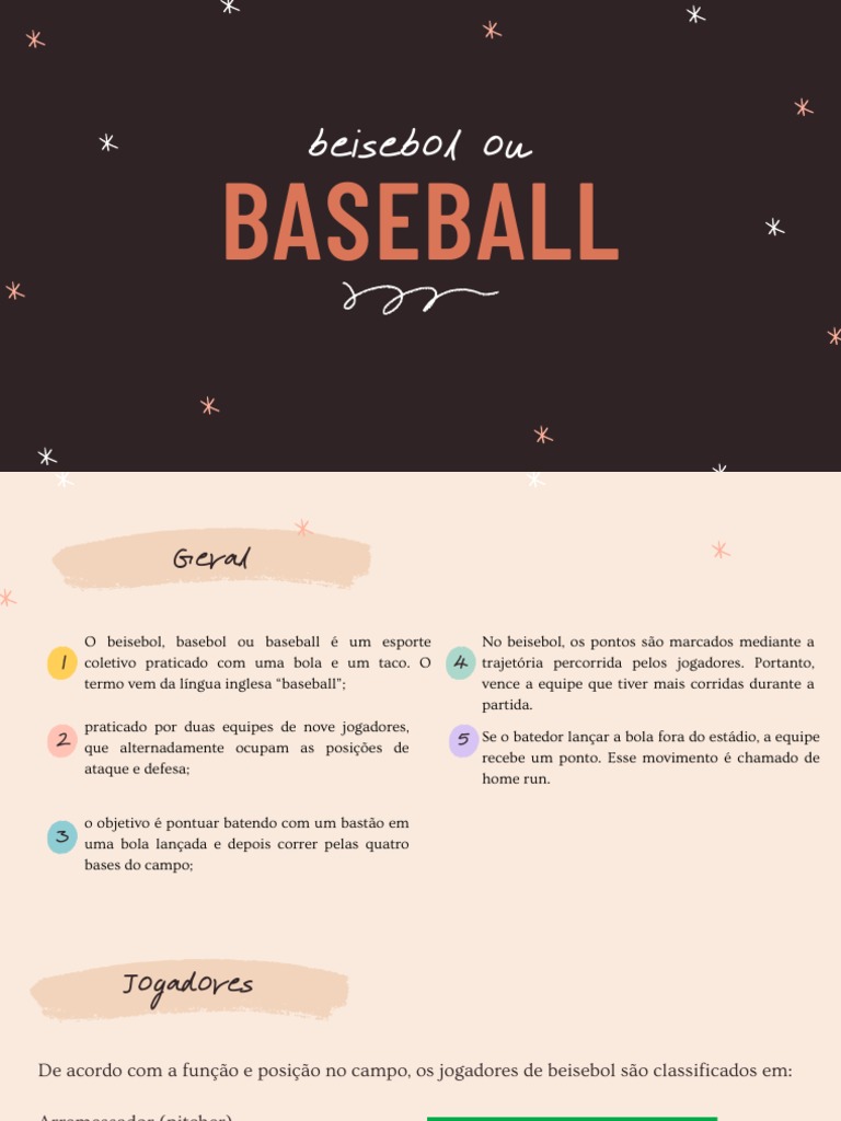 Baseball | PDF | Regras e regulamentos esportivos | Esportes atléticos