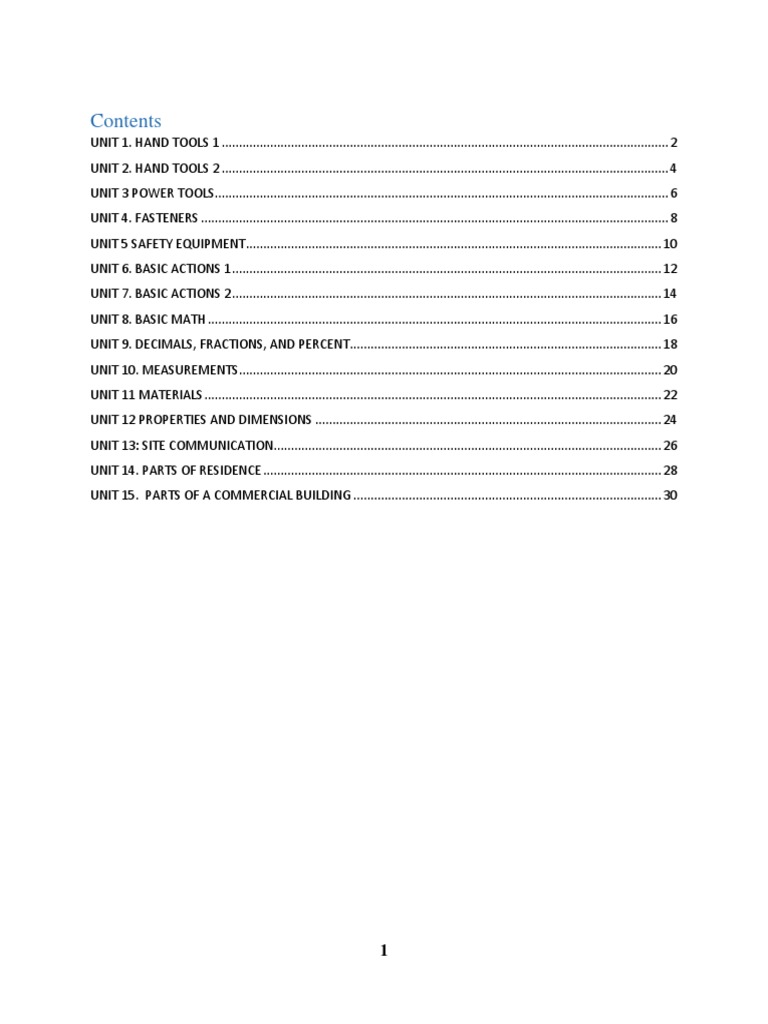 English For Construction | PDF | Screw | Window