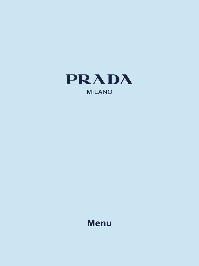 Prada Caffè Harrods Menu Overview | PDF | Martini (Cocktail) | Cakes