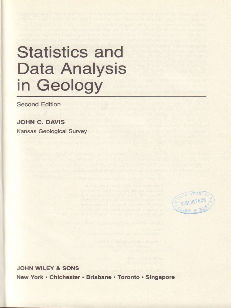 Geology Data Analysis Techniques | PDF | Computers