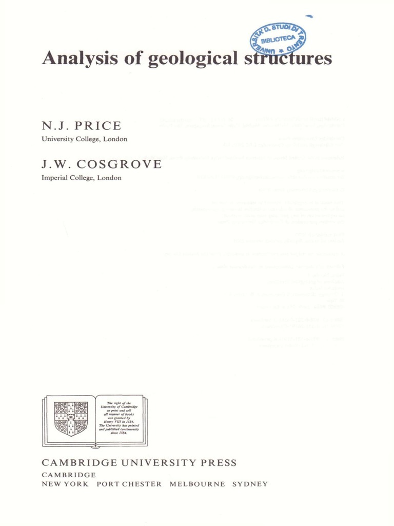 Analysis of Geological Structures | PDF | Fault (Geology) | Structural Geology