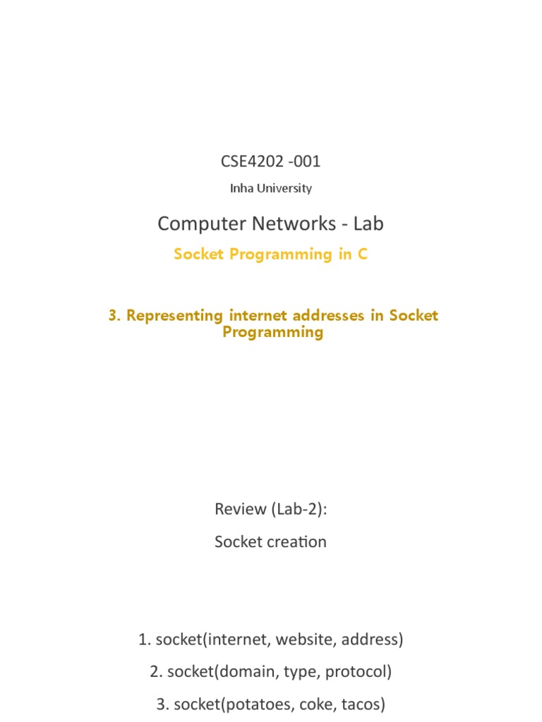 Lab 3 | Download Free PDF | Network Socket | Port (Computer Networking)
