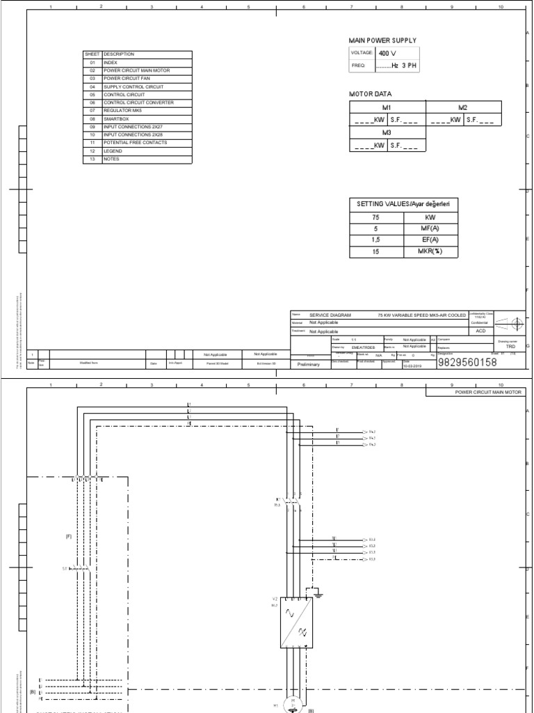 EKO75 KW VST Air Cooled Electrical Diagram | PDF | Electrical Components | Electronic Engineering