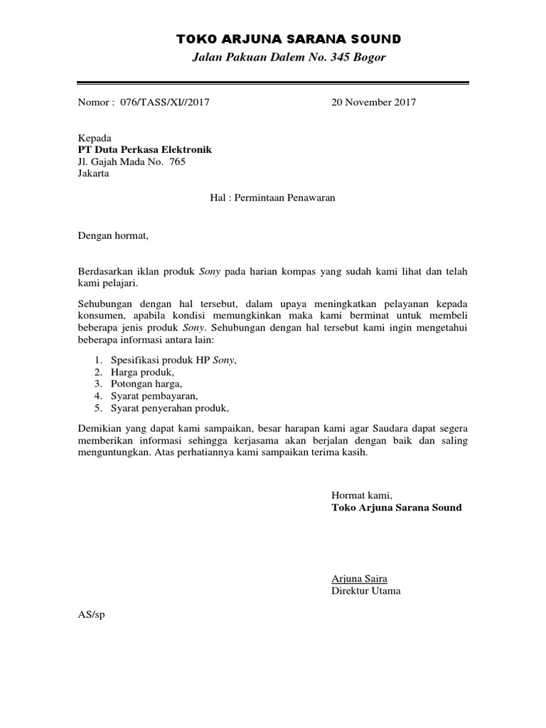 Contoh Pesan Bisnis Yang Efektif | PDF