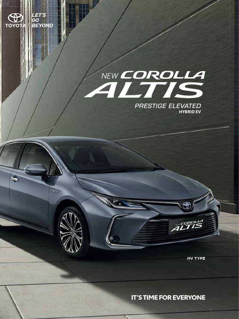 Catalogue Corolla Altis Compressed 1 | PDF | Hybrid Vehicle ...
