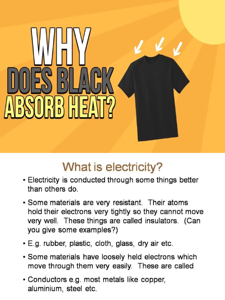 Science 5 Ppt Q3 W4 Day 1 5 Black And Colored Objects Objects Ability To Absorb Heat Pdf