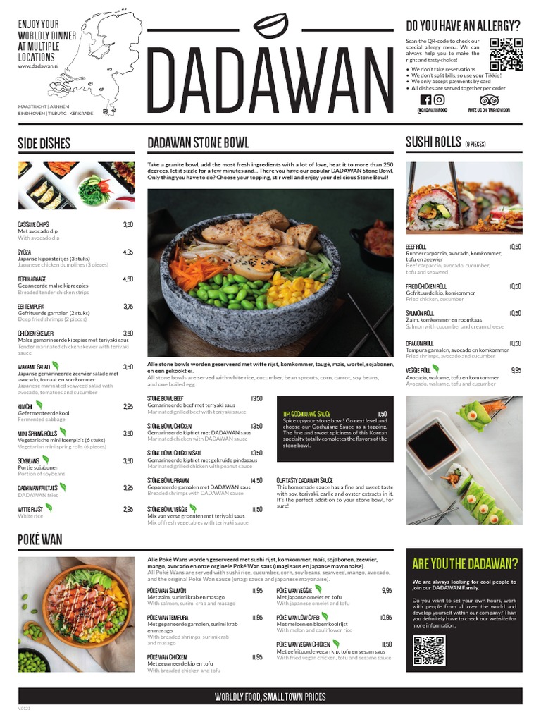 DADAWAN Menu - Februari 2023 | Download Free PDF | Sauce | Hamburgers
