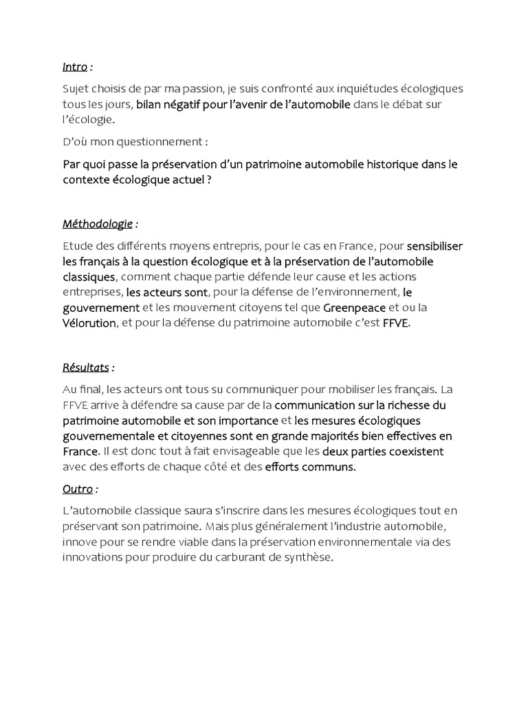 Plan Soutenance Mémoire | PDF