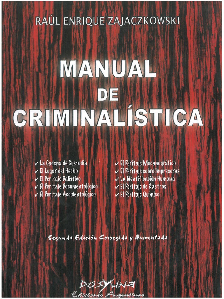 Manual de Criminalistica | PDF