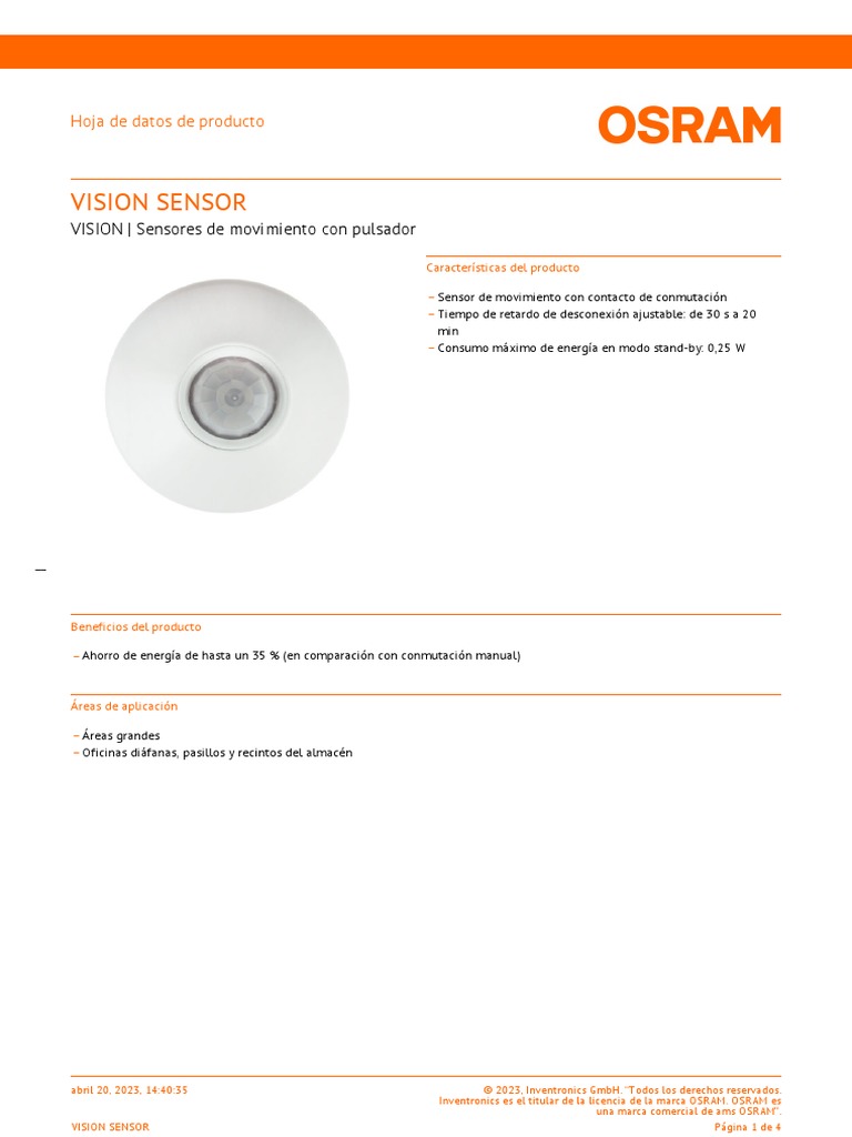 ZMP_1012720_VISION_SENSOR | PDF | Cantidad | Metrología
