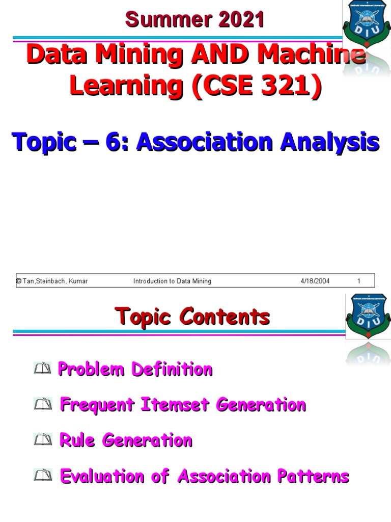 Association Rule Mining Pdf Algorithms And Data Structures Data Analysis